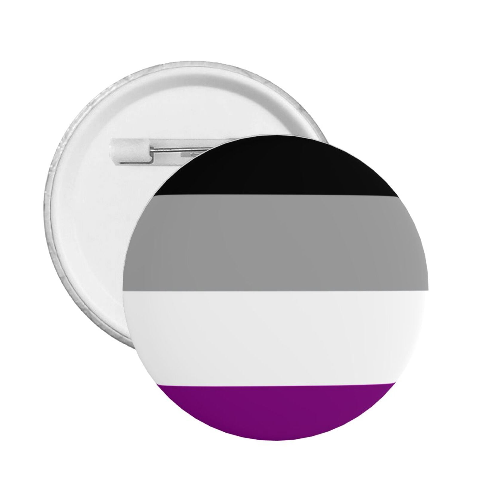 Asexual Pride Flag Circular Button Fashion Badge Decoration Backpack ...