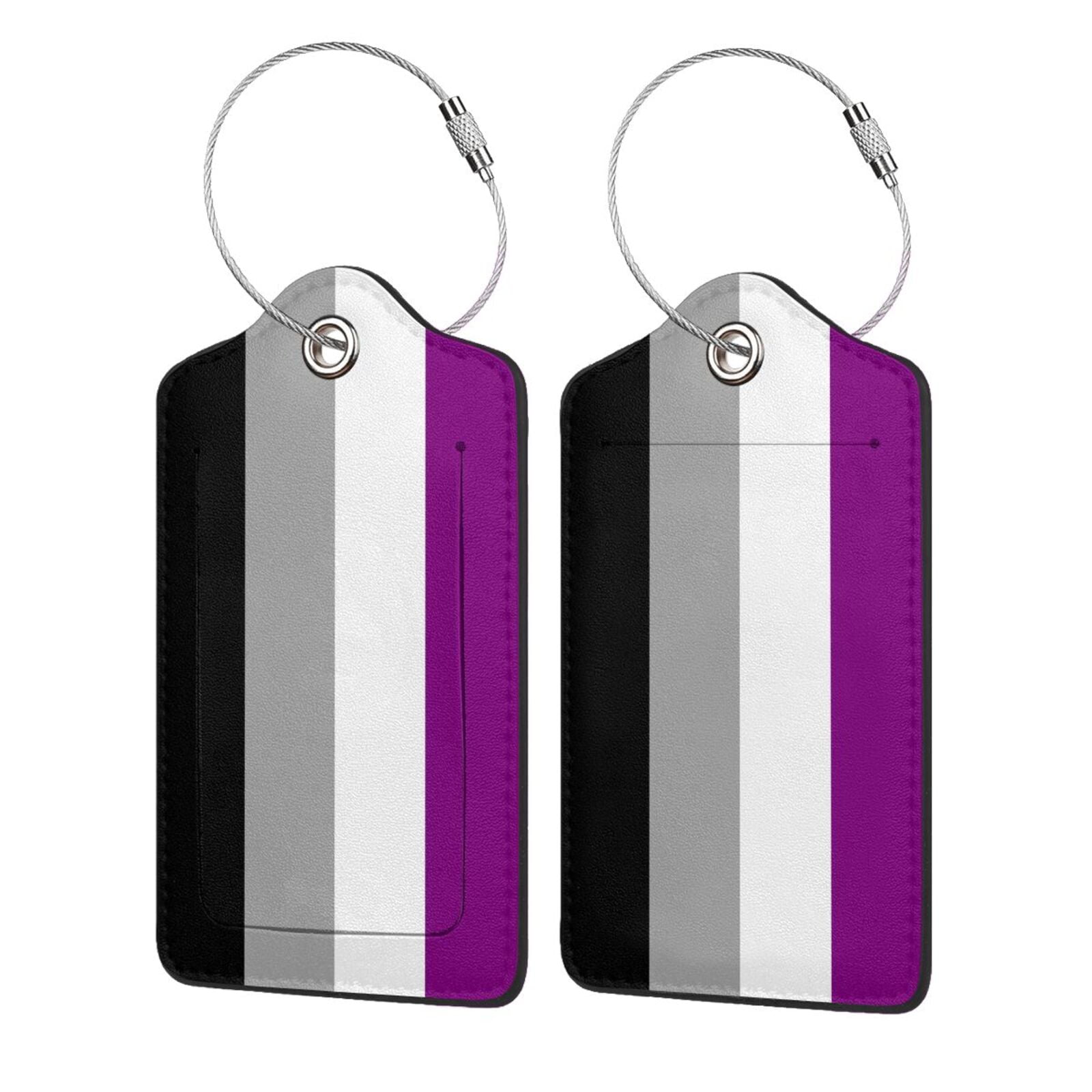 Asexual Pride Flag LGBTQ Luggage Tags for Suitcase Tags Identifiers ...