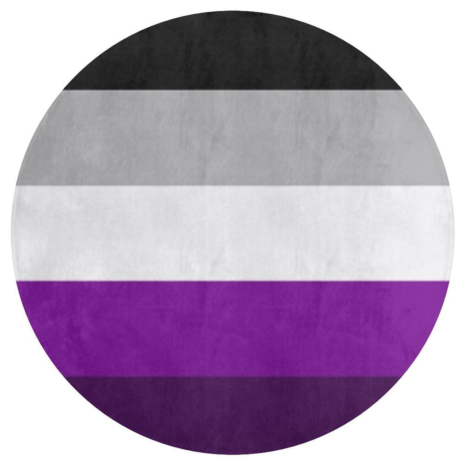 Asexual Pride Flag Round Area Rug,Circle Carpet Rug for Living Room ...