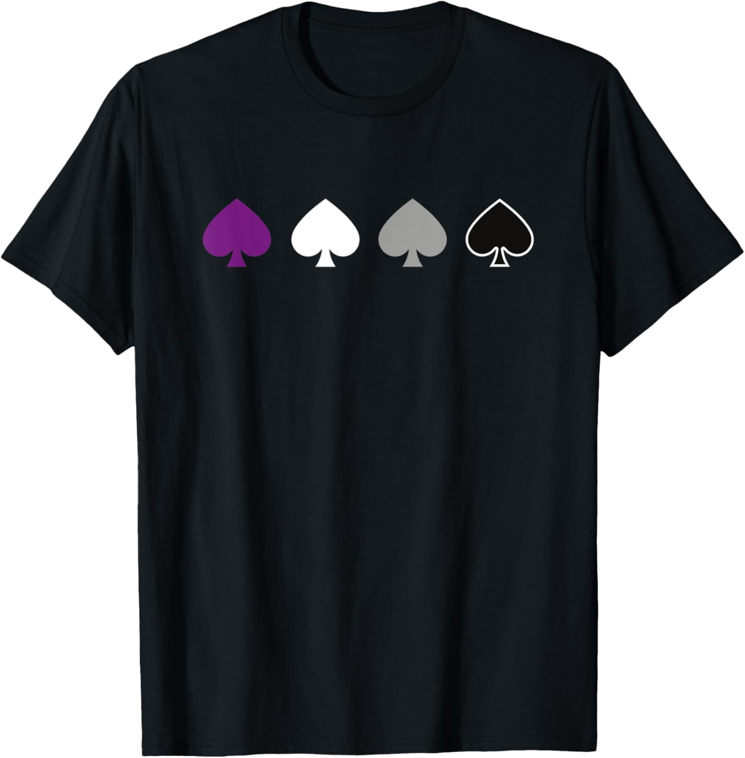 Asexual pride flag colors aces, LGBT ace pride asexuality T-Shirt ...
