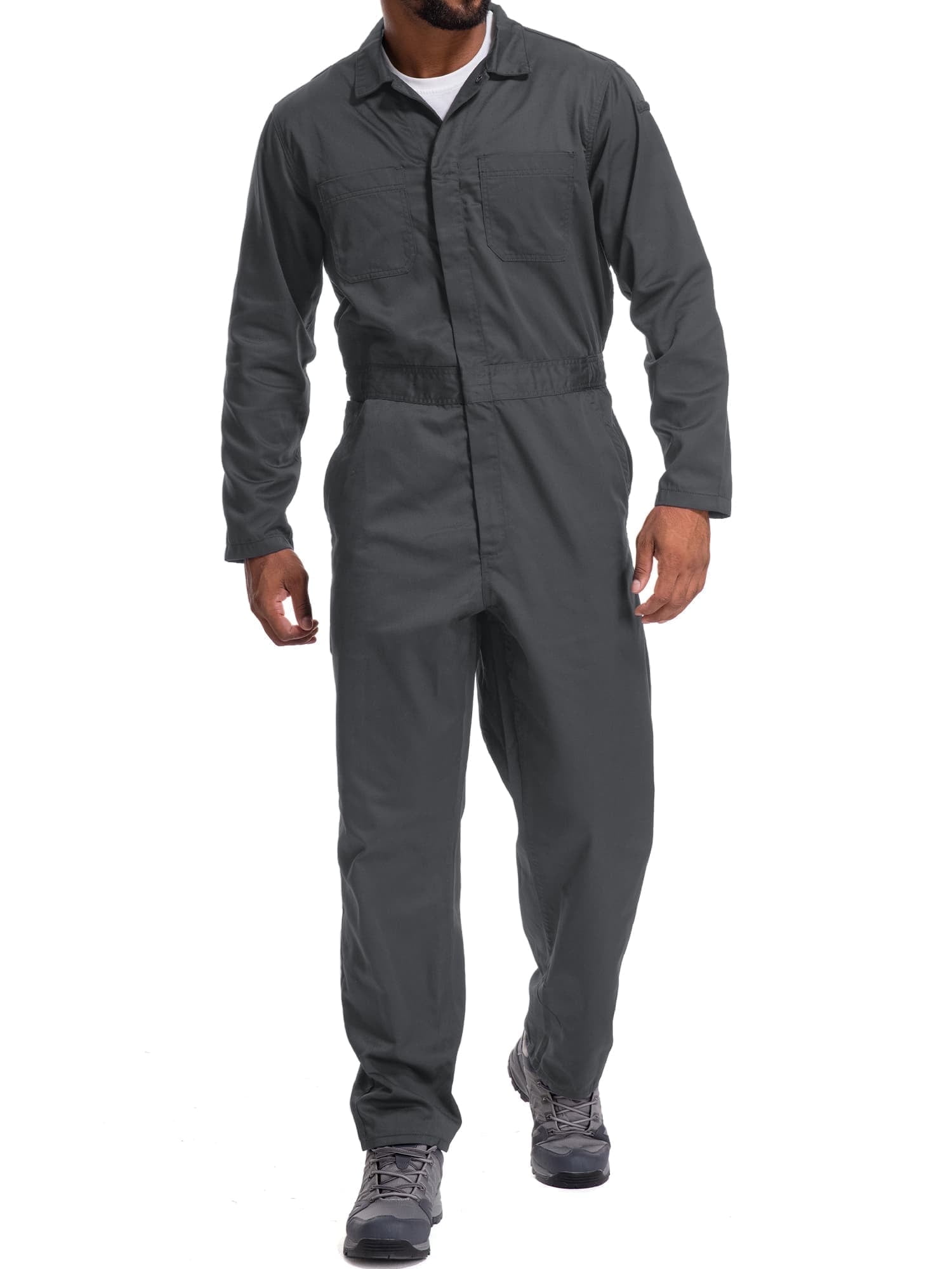 FEN AI Mechanic Suit for Mens Long Sleeve Coveralls Zipper Front Work ...