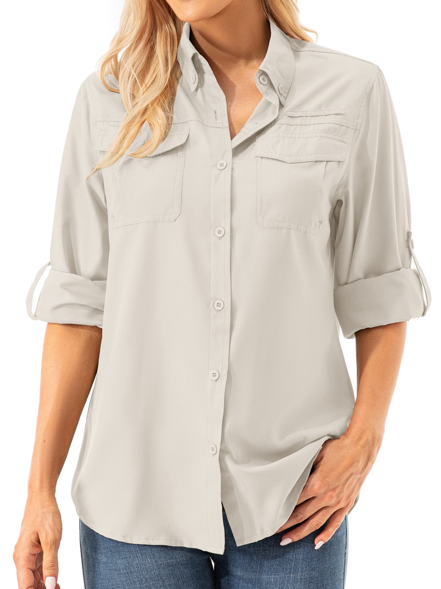 FEN AI Shirts for Women Button Down Shirts for Summer Fishing Cool ...