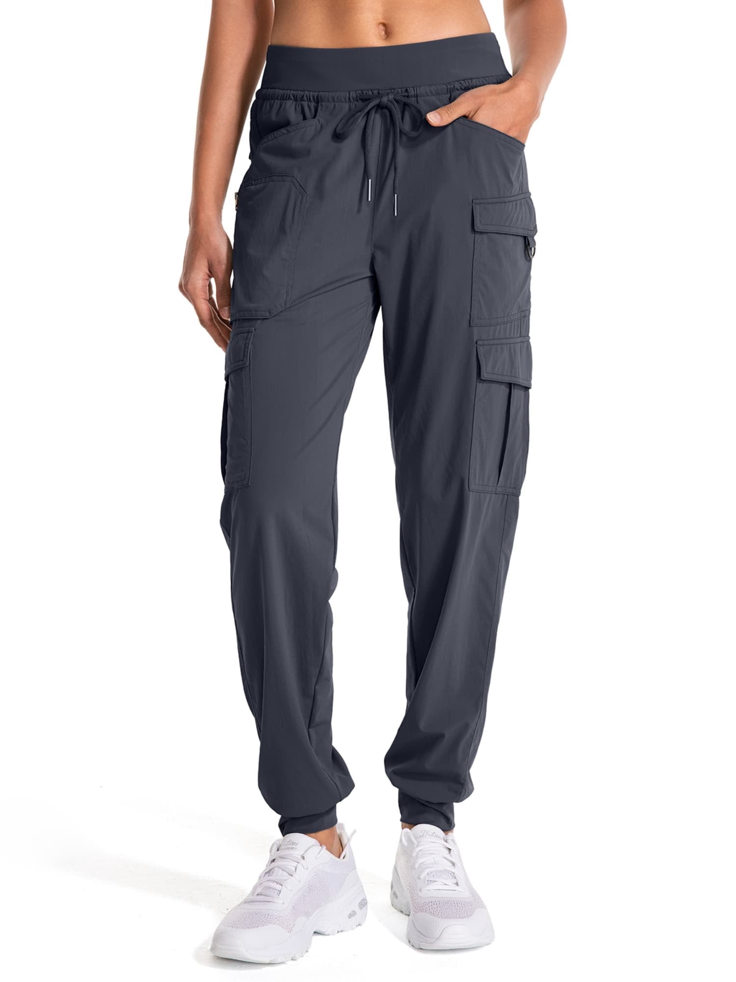 Asfixiado Womens Cargo Joggers Hiking Pants Lightweight Quick Dry Water ...