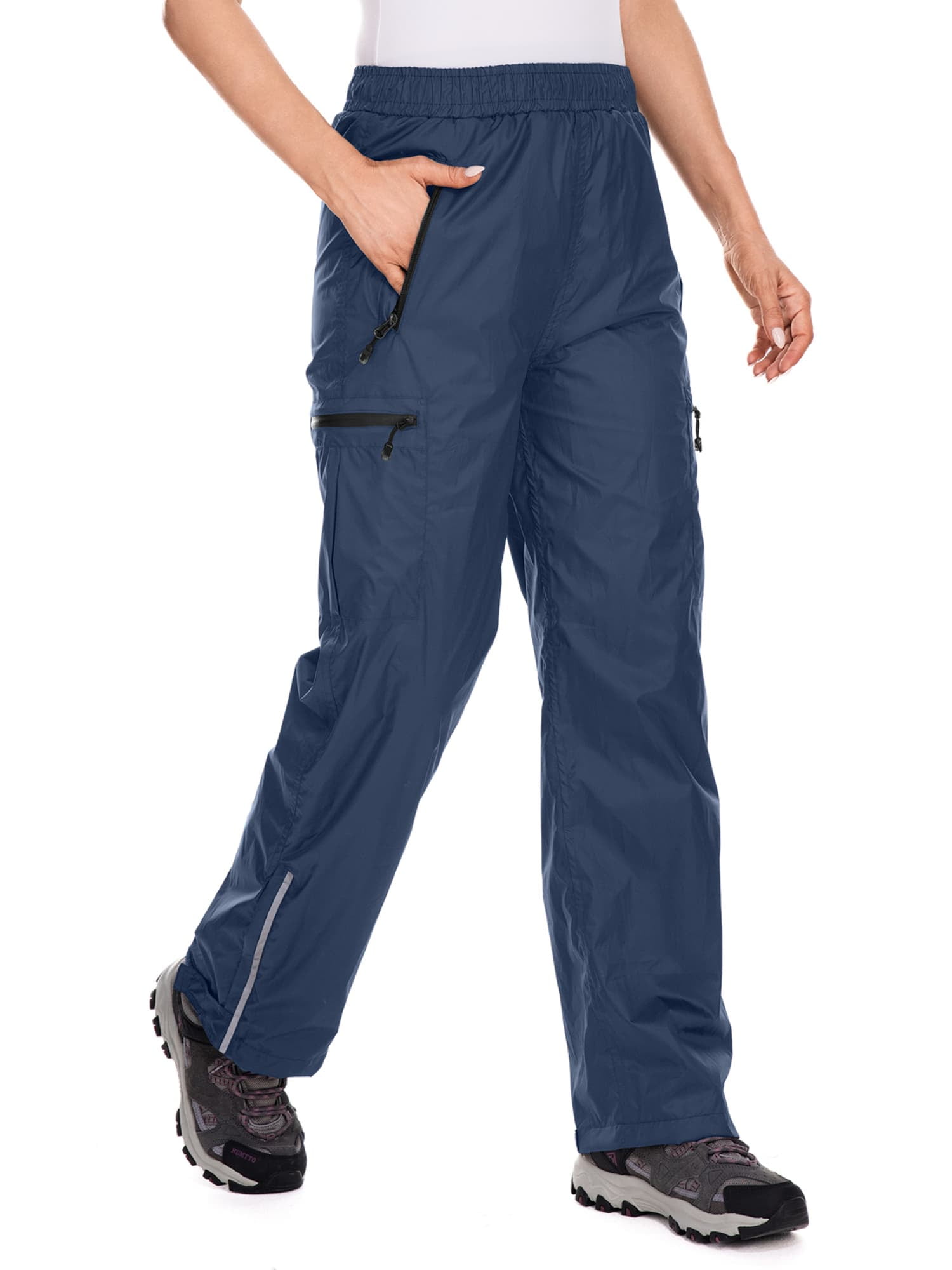 Asfixiado Womens Rain Pants Trousers Packable Over Waterproof Pants ...