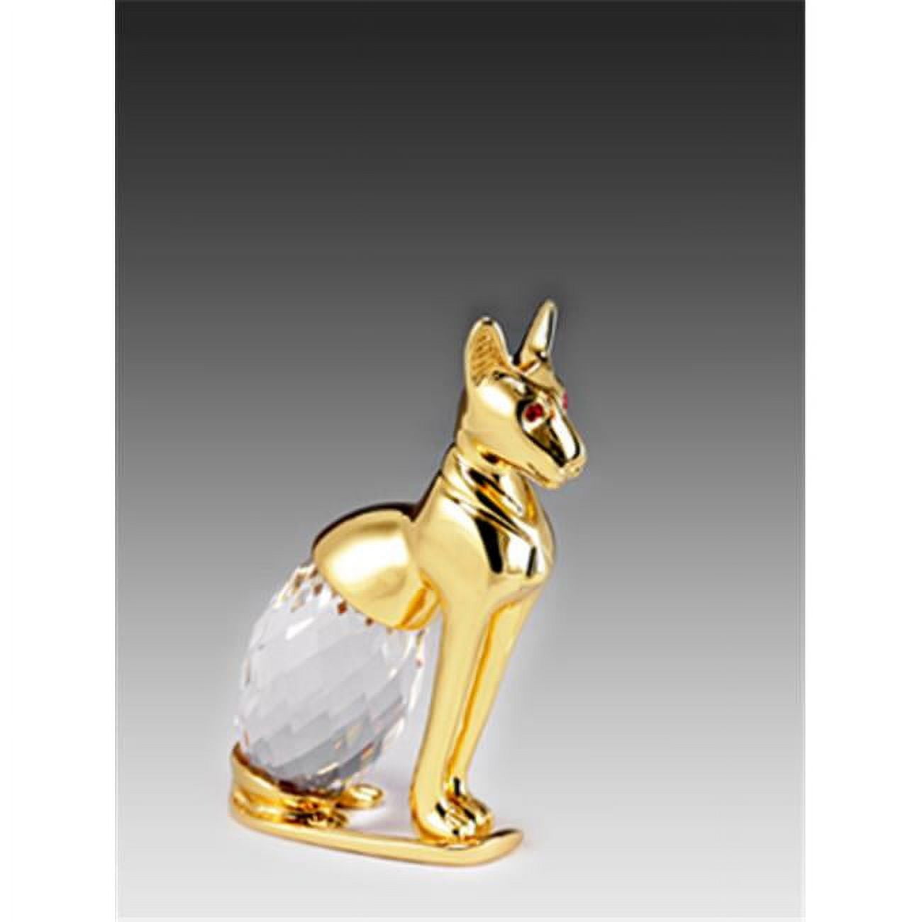 Asfour Crystal 370-50 4.01 L x 2.16 H in. Crystal Egyptian Cat Egyptian ...