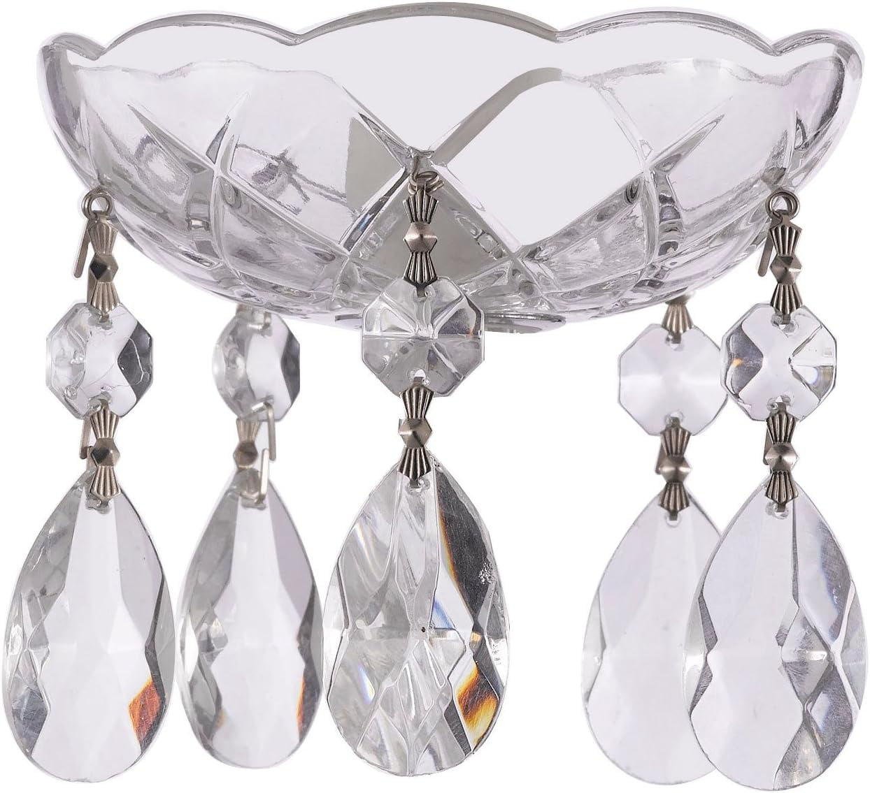 Asfour Crystal Chandlier Bobeche, 30% Lead Crystal Bobeche Candle Drip ...