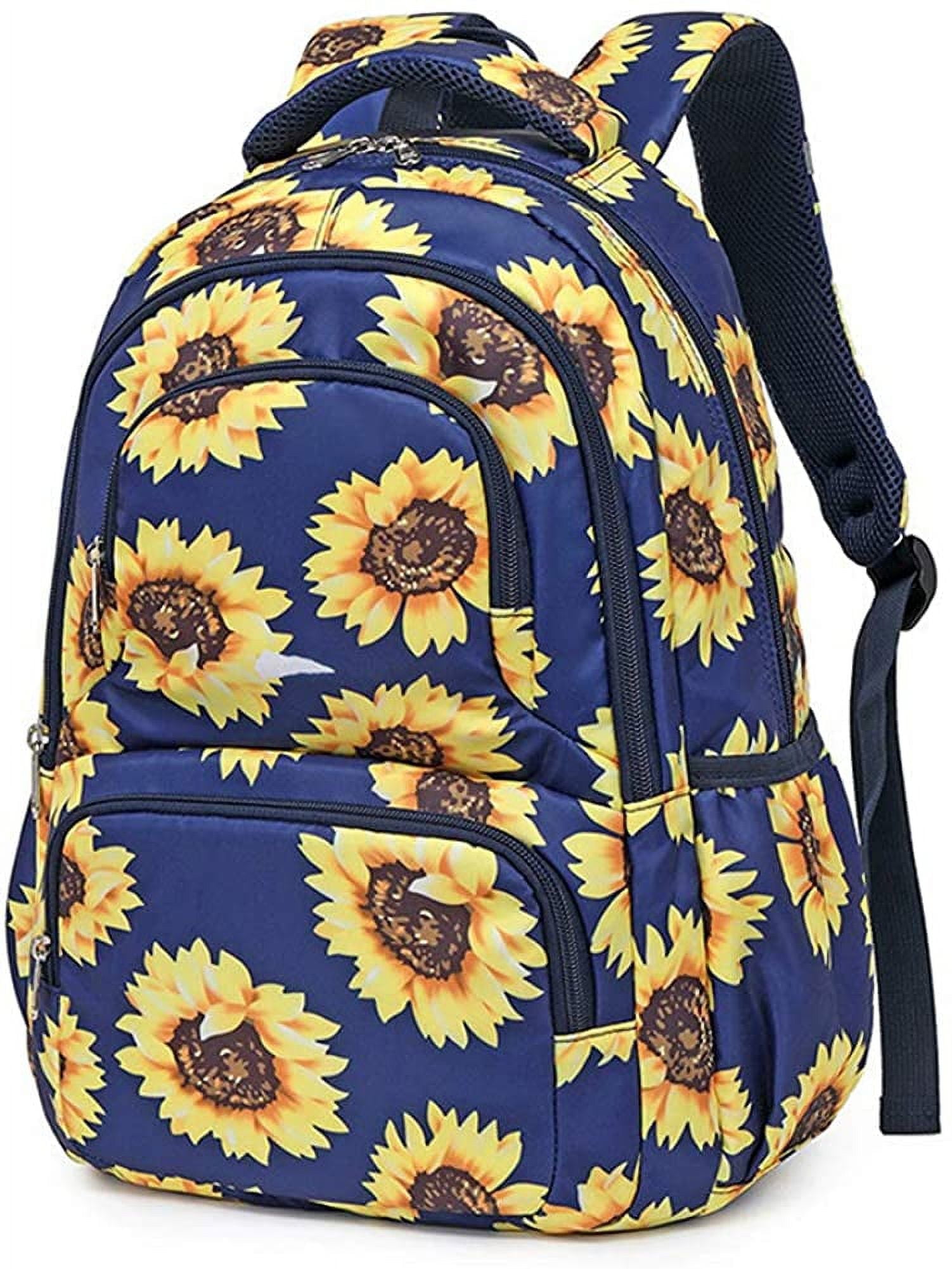 Asge Sunflower Printing Primary Middle School Backpack For Elementary ...