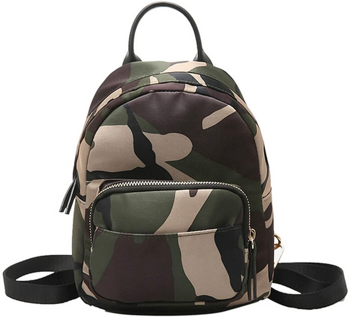 Asge Women Mini Backpack Nylon Leisure Daypack Printed Shoulder Bag ...
