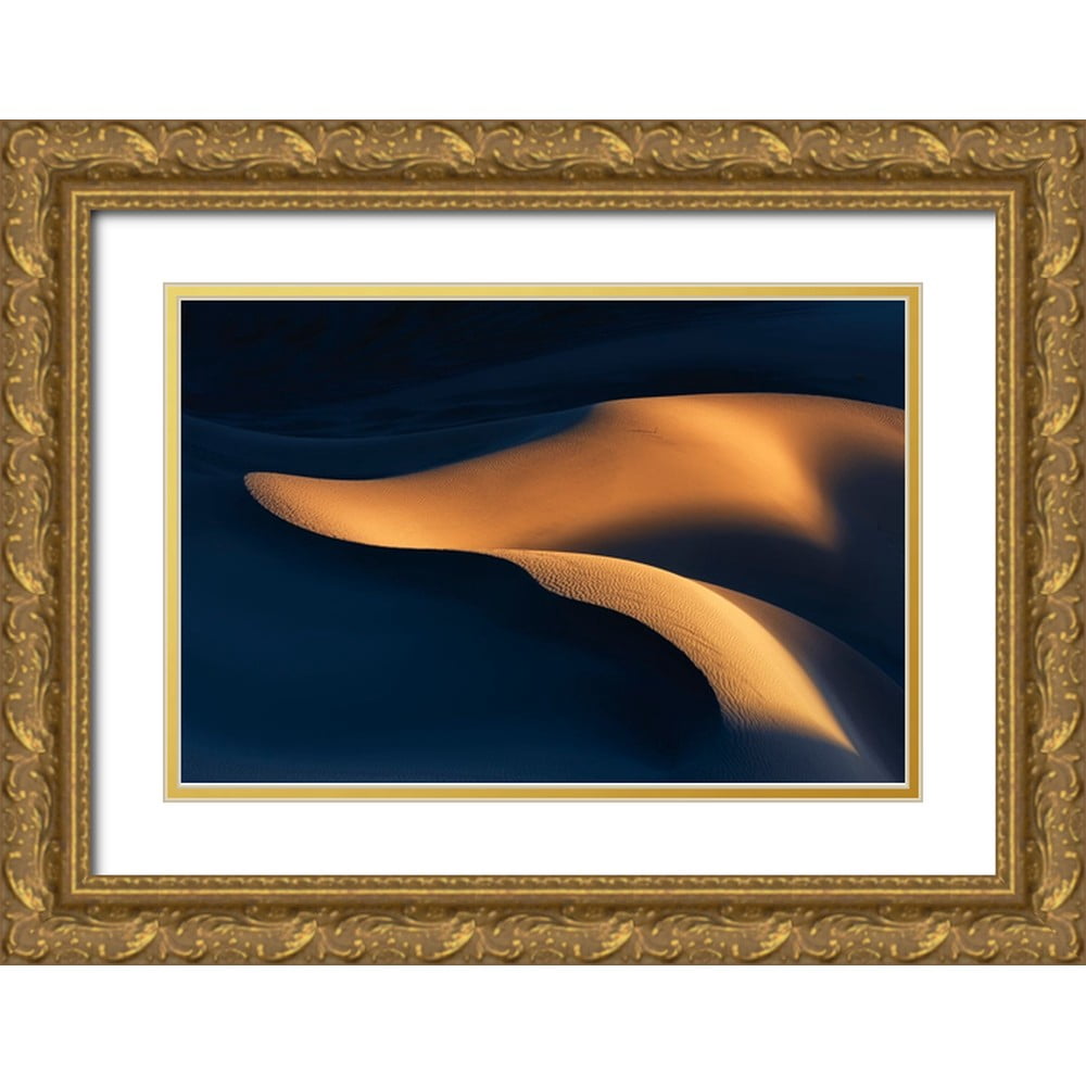 Asghar Alimoradi, Ali 32x23 Gold Ornate Wood Framed with Double Matting ...