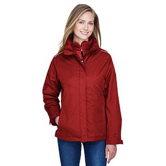 CORE365 78205 Women's 3-in-1 Jacket with Fleece Liner-Classic Red-3XL ...