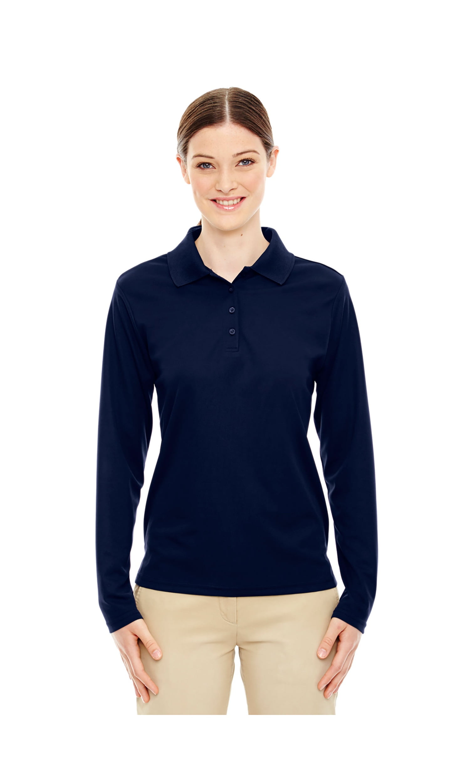 Ash City - Core 365 Ladies' Pinnacle Performance Long-Sleeve Piqué Polo ...