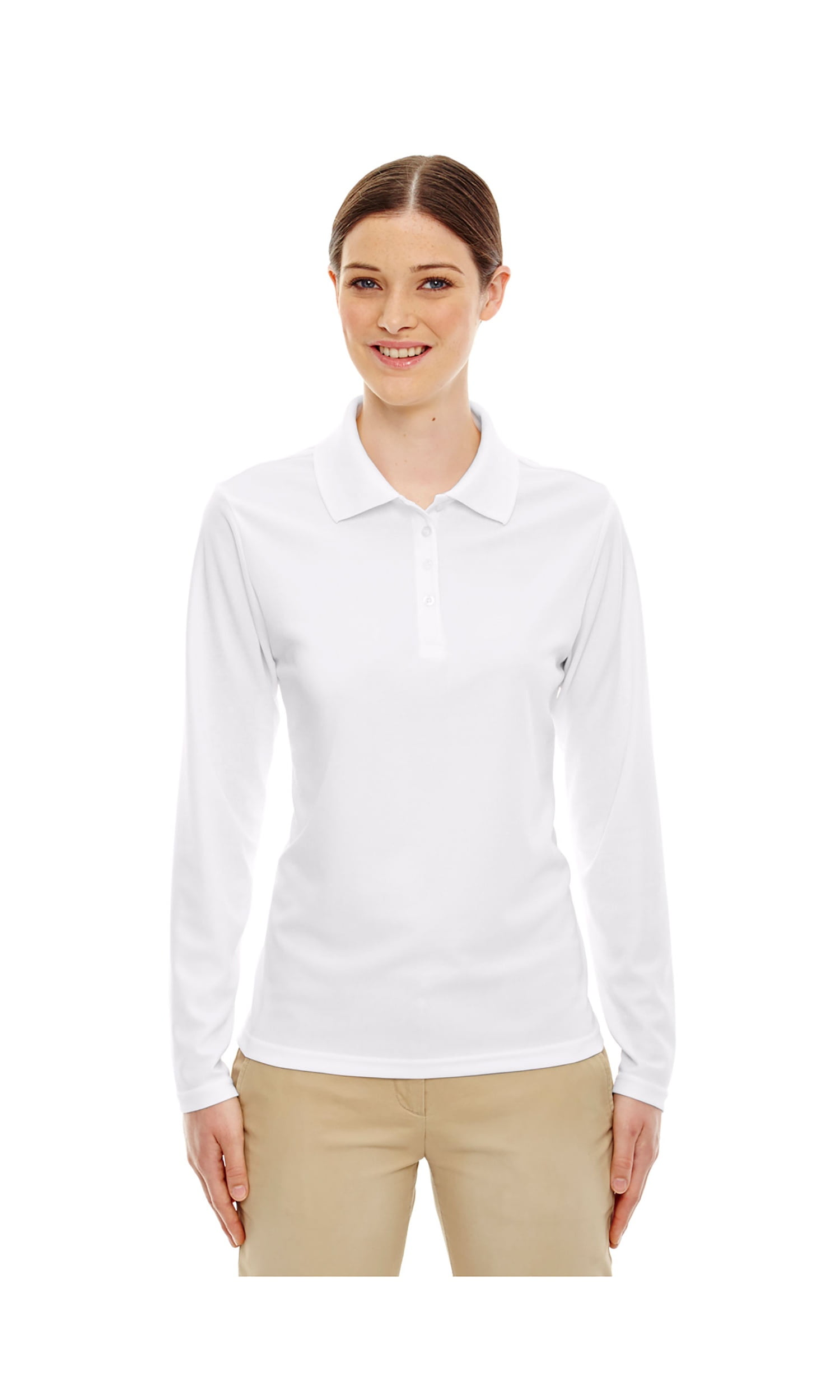Ash City - Core 365 Ladies' Pinnacle Performance Long-Sleeve Piqué Polo ...