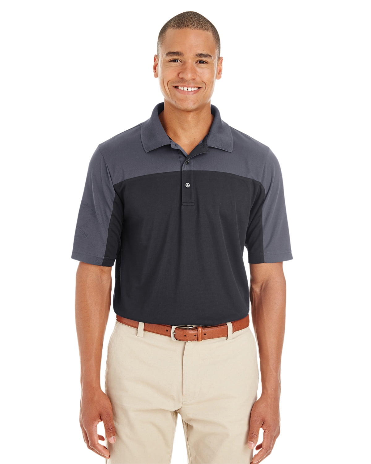 ASH CITY CORE 365 CE101 MENS BALANCE COLORBLOCK PERFORMANCE PIQUe POLO ...