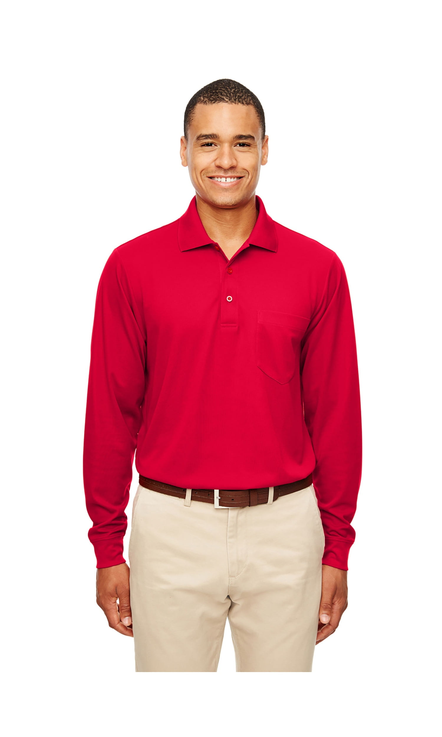 Ash City - Core 365 Men'S Long-Sleeve Polo With Pocket, Style 88192P ...