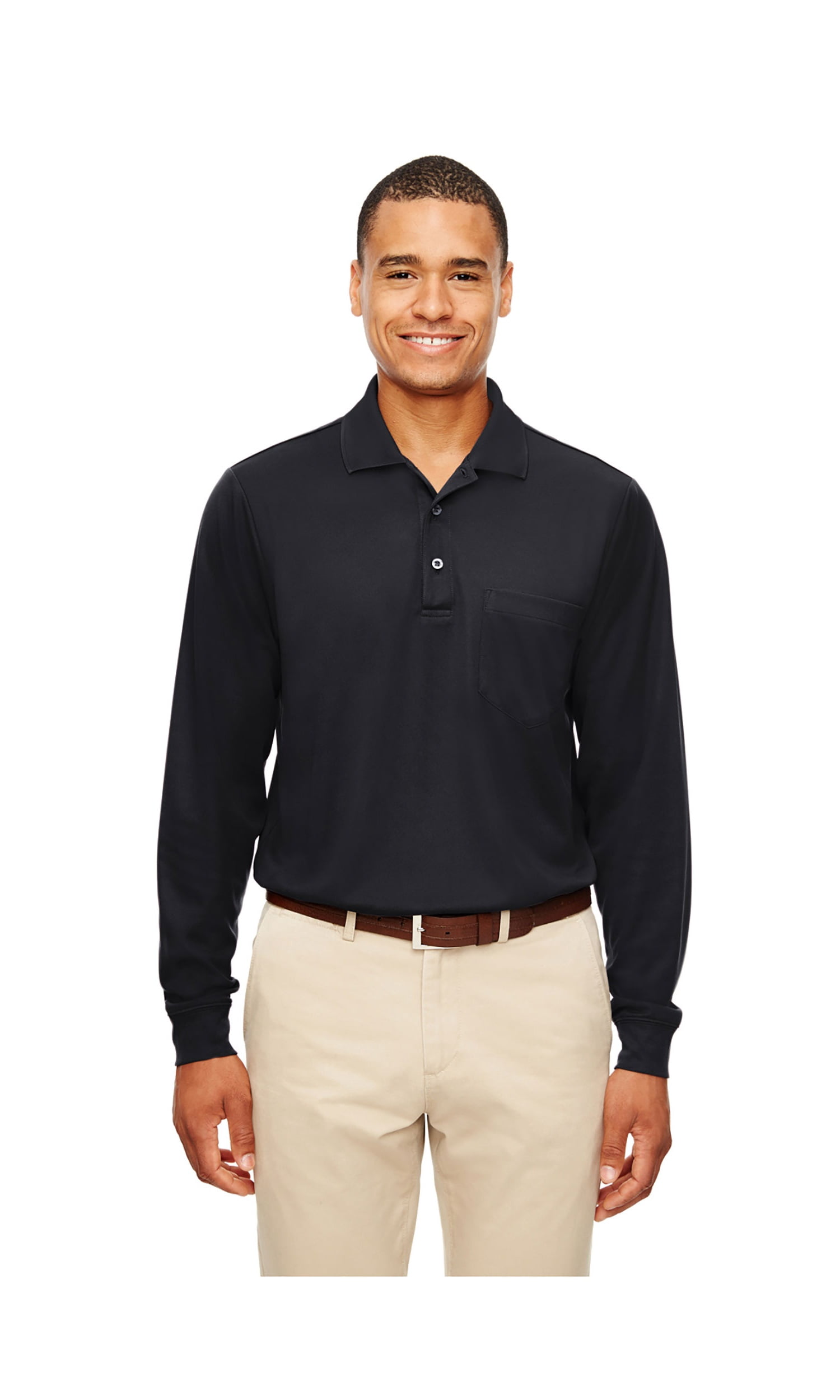 Ash City - Core 365 Men'S Long-Sleeve Polo With Pocket, Style 88192P ...