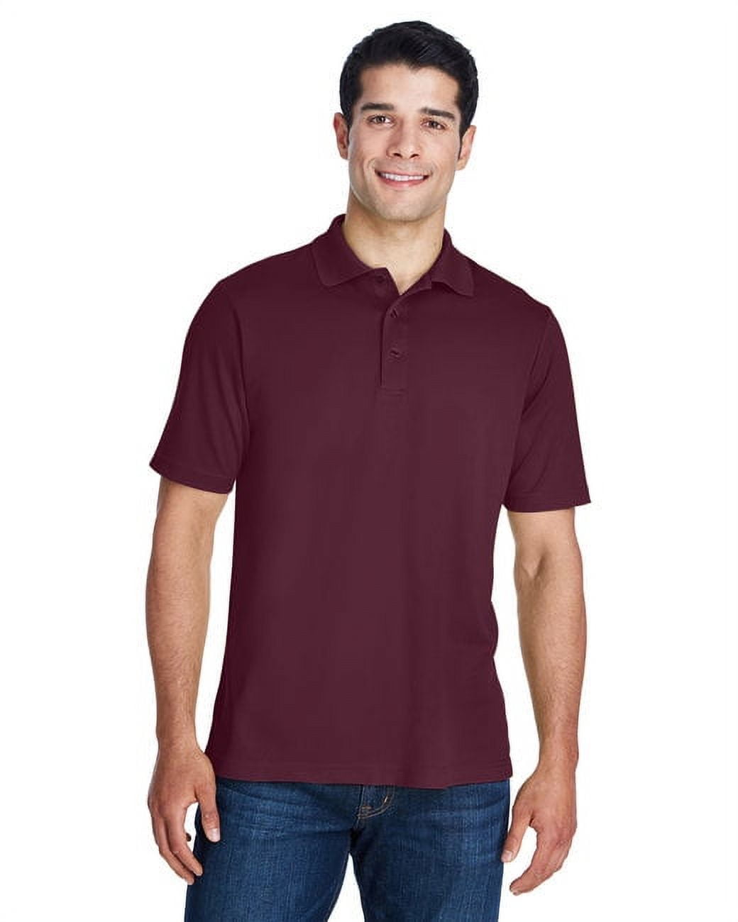 Ash City - Core 365 Men's Origin Performance Piqué Polo XS BURGUNDY ...