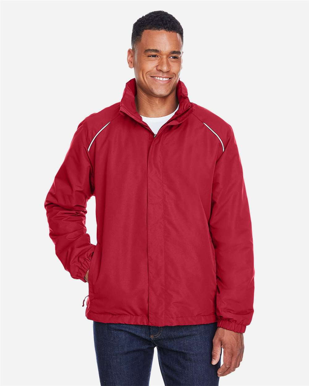 CORE365 88224 Men's Profile Fleece-Lined All-Season Jacket-Classic Red ...