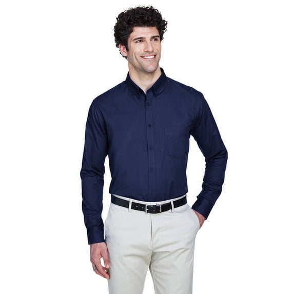 CORE365 88193T Men's Tall Operate Long Sleeve Twill Dress Shirt-Classic ...