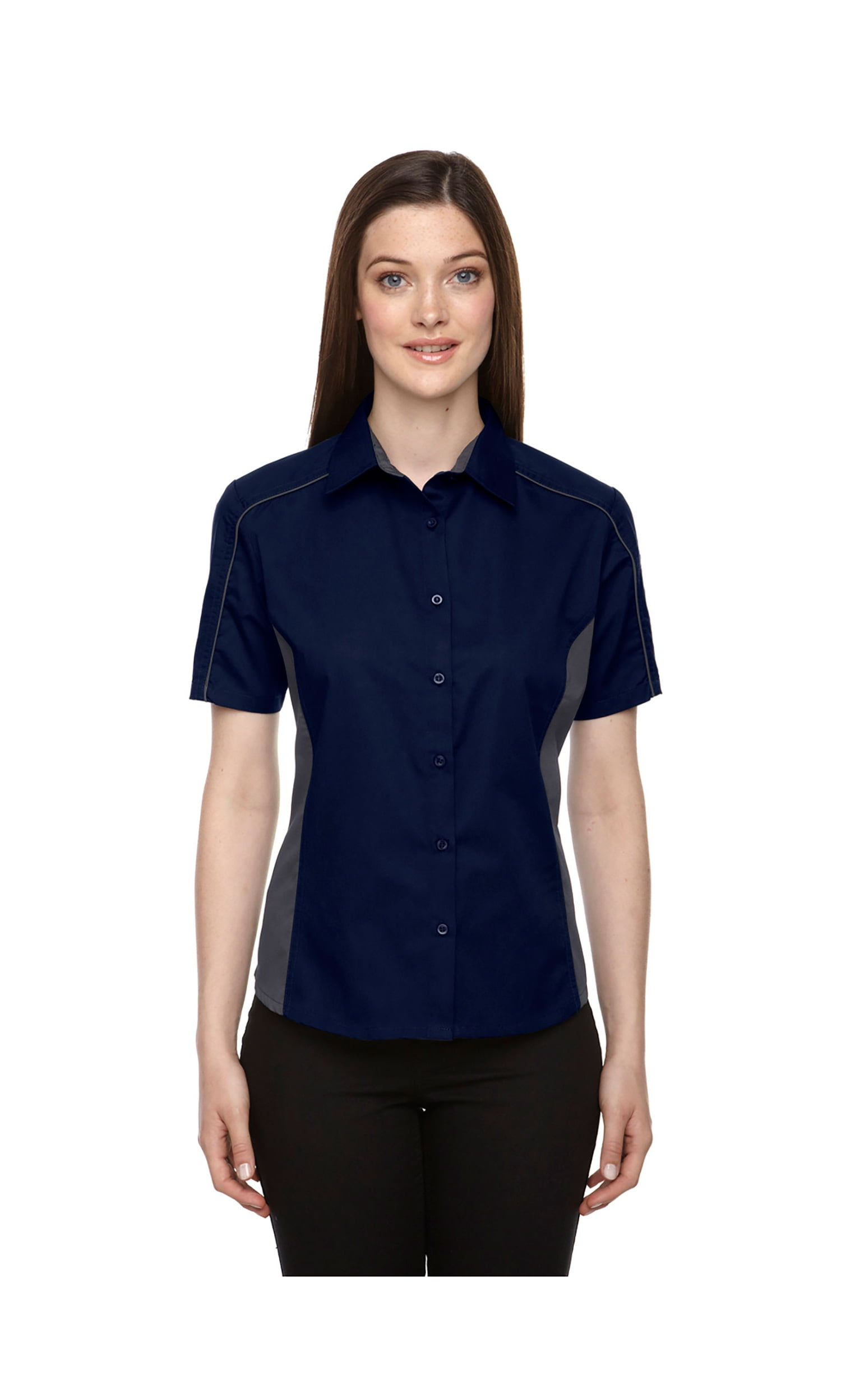 Ash City - North End 77042 Ladies' Fuse Colorblock Twill Shirt - Walmart.com
