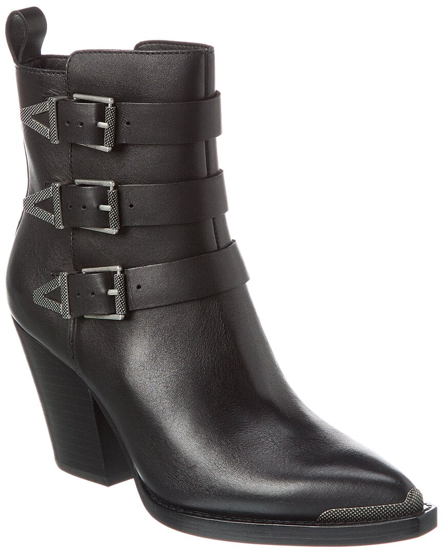 Ash Edwin S Leather Boot, 39, Black - Walmart.com
