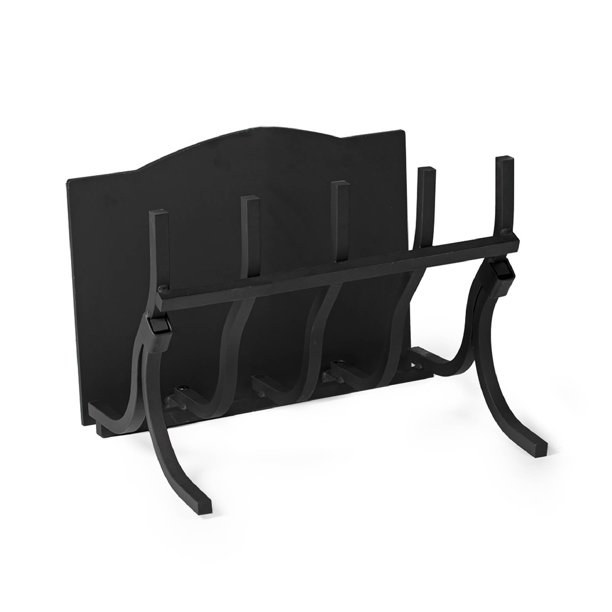 "Ash & Ember 21"" Wide Efficient Chimney Wood Fireplace Log Grate with ...