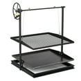 Ash & Ember Adjustable Steel Grill Rack for Open Flame Cooking with ...