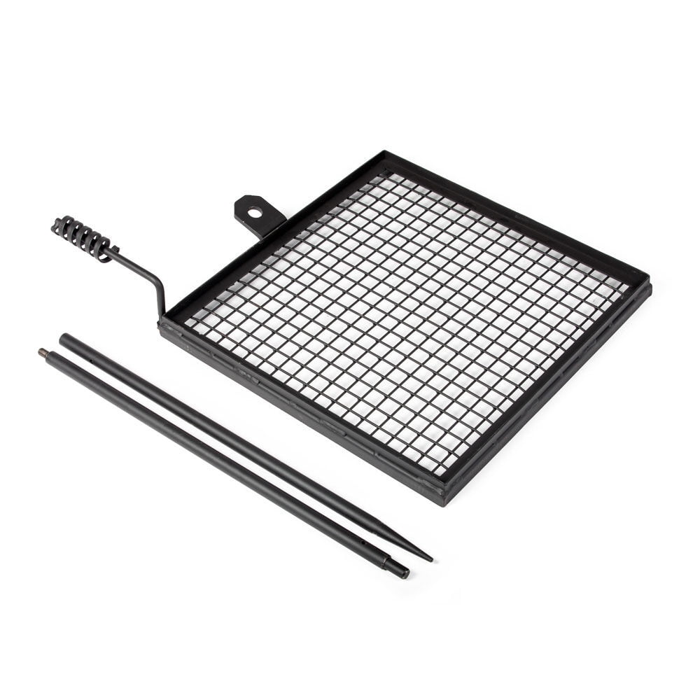 Ash & Ember Adjustable Swivel Grill, Steel Mesh Wire Cooking Grate with ...