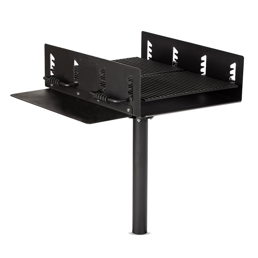Ash & Ember Park-Style Grill, 942 Sq. In, Dual Grates, Side Shelf ...