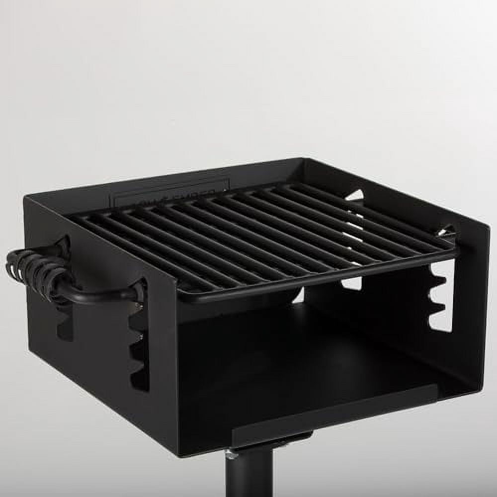 Ash & Ember Park-Style Grill, 256 Sq. In Charcoal Grill, 16.5x16x8 ...
