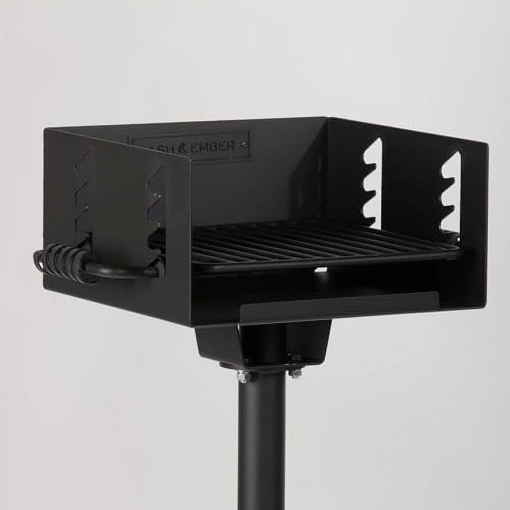 Ash & Ember Park-Style Grill, 256 Sq. In Charcoal Grill, 16.5x16x8 ...