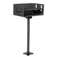 Ash & Ember Park-Style Grill Adjustable Steel Charcoal Grill with Base ...