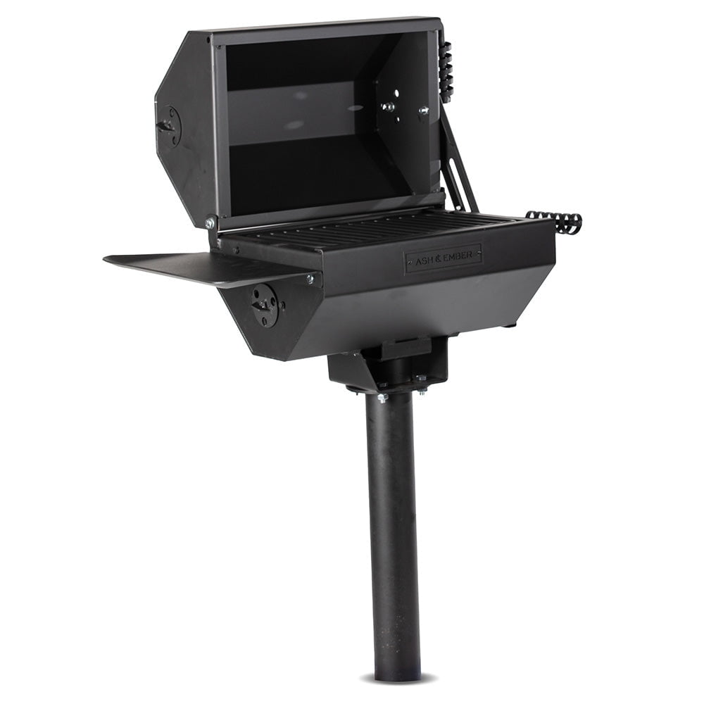 Ash & Ember Park-Style Grill/Smoker, 260 Sq. In Charcoal Grill with ...