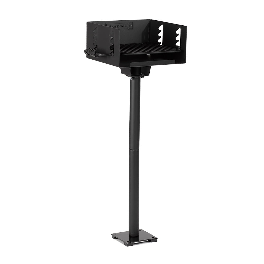 Ash & Ember Park-Style Grill V2, 256 Sq. In Charcoal Grill, Outdoor BBQ ...