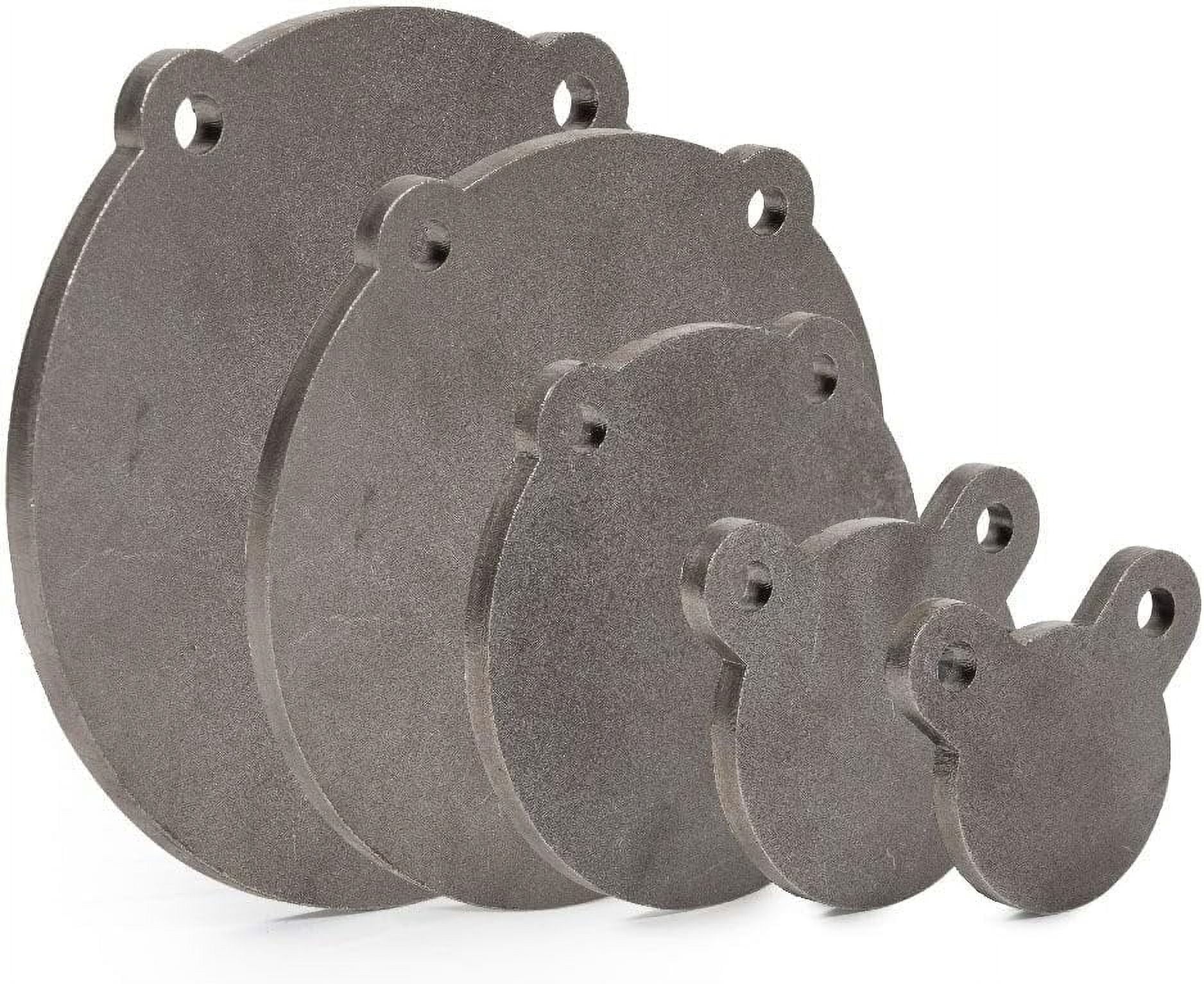 Ash & Ember Set of 5 3/8" Thick AR500 Steel Plate Gong Shooting Targets ...