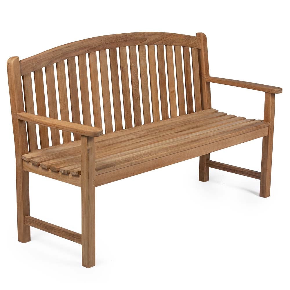 Ash & Ember Solstice 5 FT Grade A Teak Outdoor Bench, Weather Resistant ...