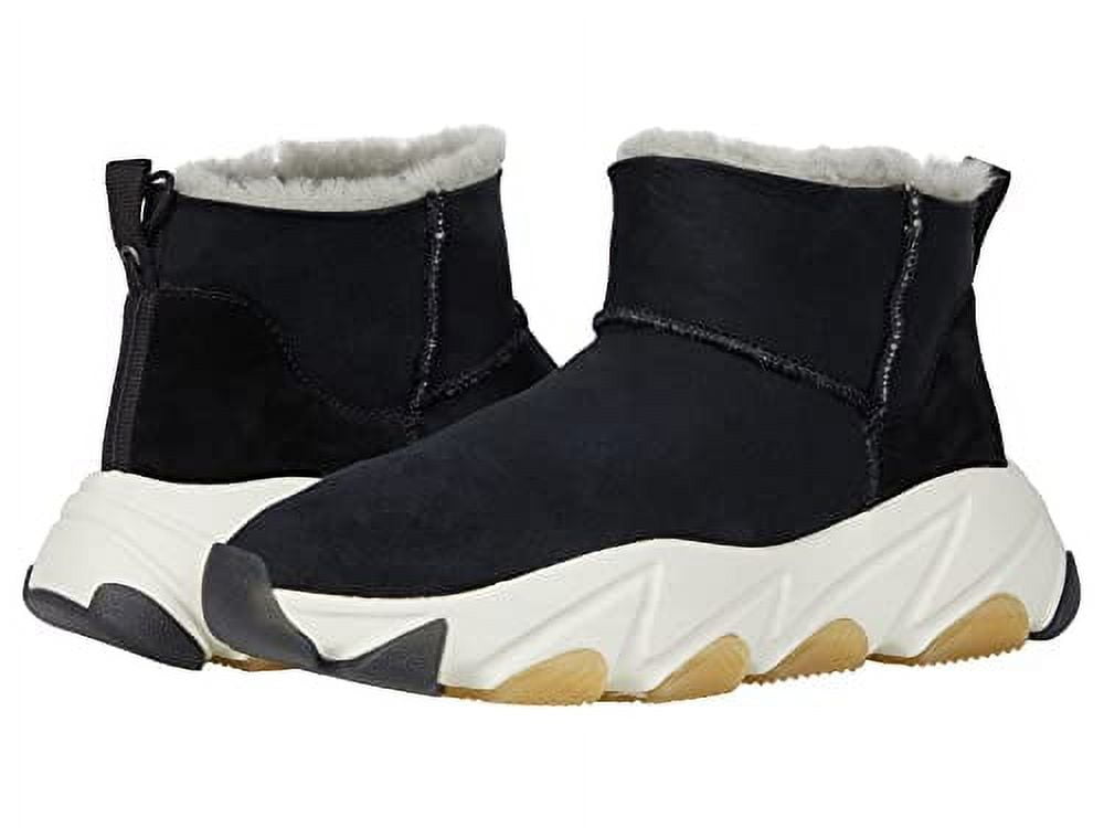 Ash Emu Black Pull On Pointed Toe Comfortable Stinger Mini Fur Ankle ...