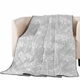 Ash Gray Umbellifer Quilted Comforters Cooling Blanket King Size, Retro ...