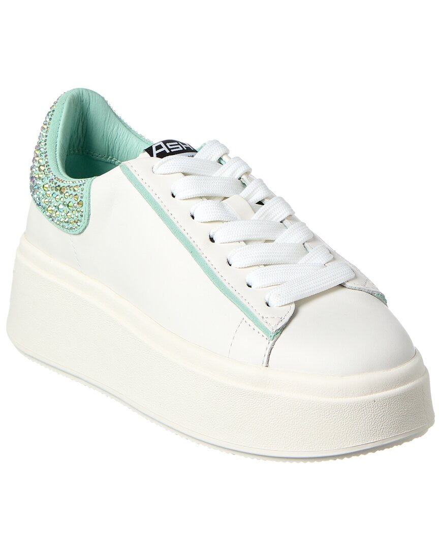 Ash Moby Strass Leather Sneaker, 37, White - Walmart.com