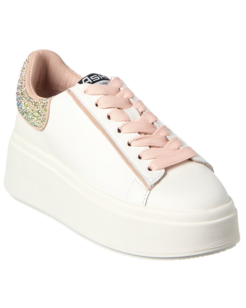 Ash Moby Strass Leather Sneaker, 41, White - Walmart.com