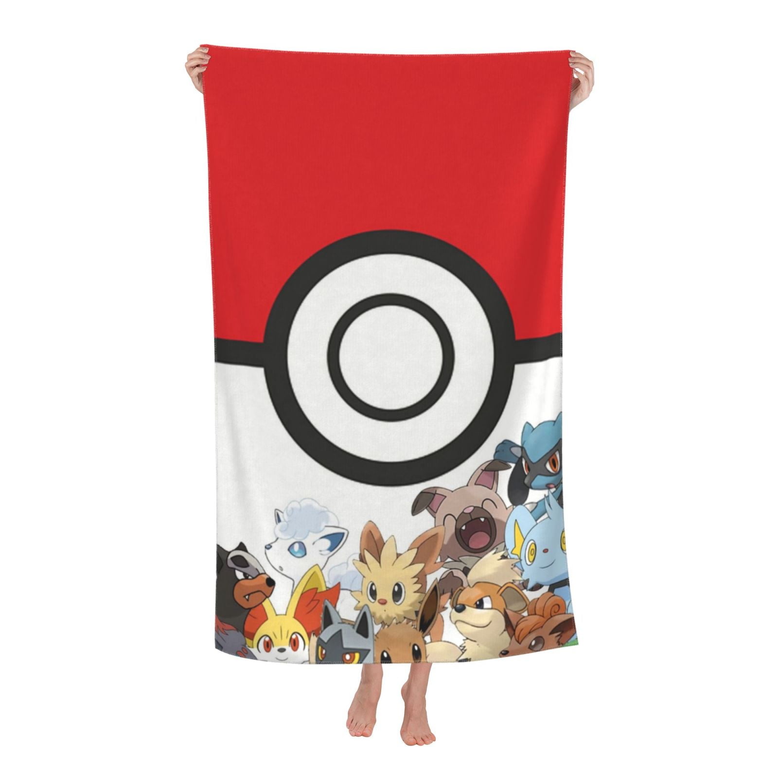 Ash Pikachu-Charizard Pokeball Bath Towels,Ash Pikachu-Charizard ...