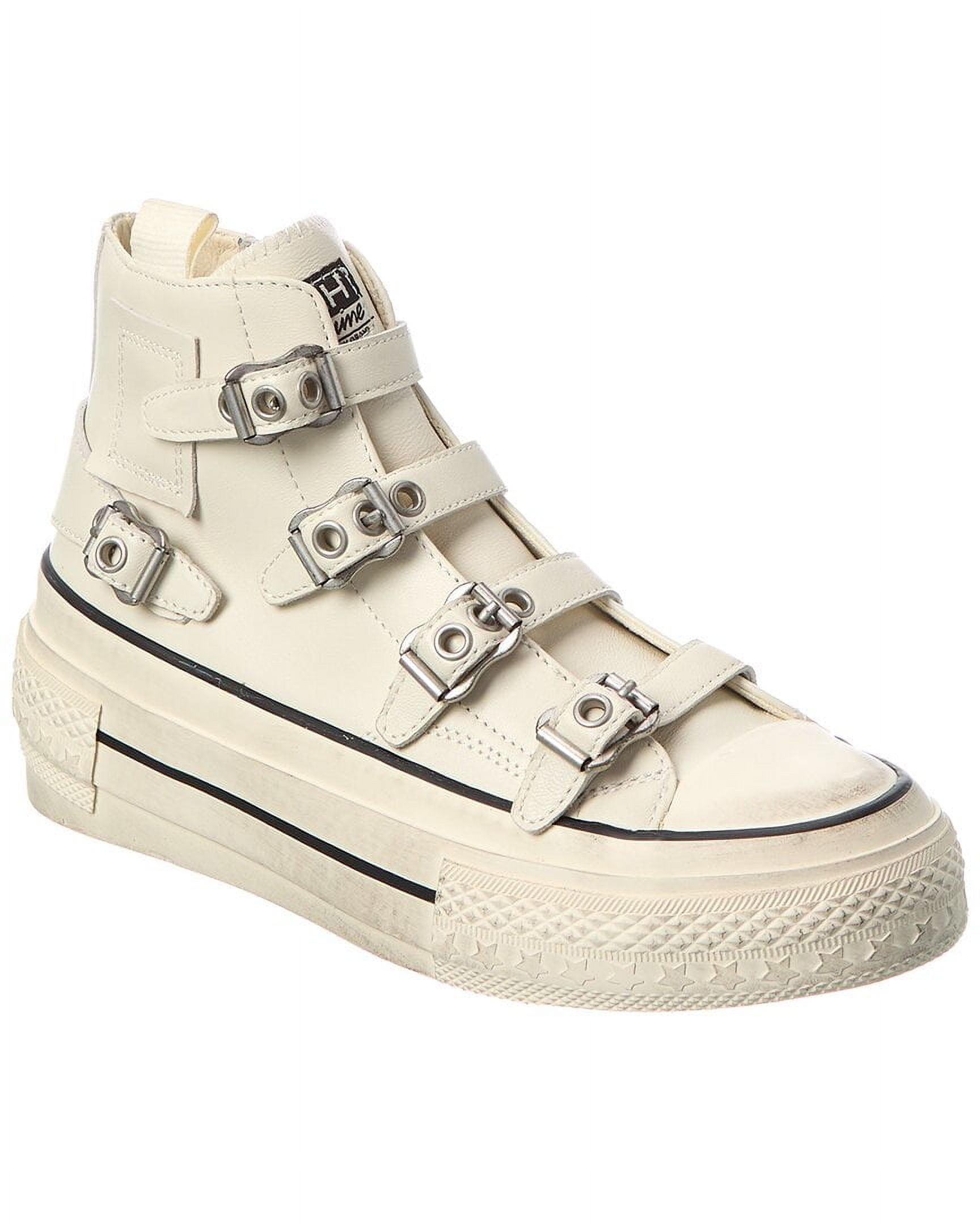 Ash Razor Leather Platform High-Top Sneaker, 41, White - Walmart.com