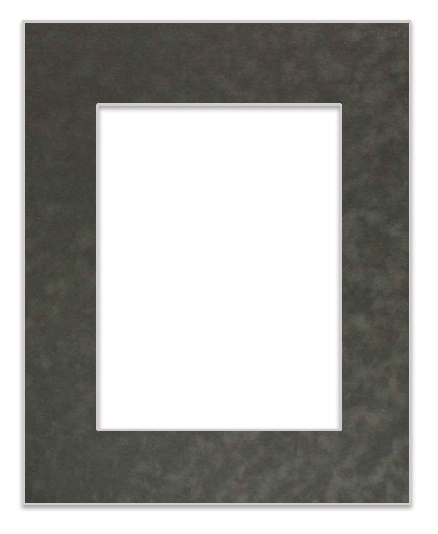 Ash Suede 22x28 Picture Frame Mats with White Core for 20x24 Pictures ...