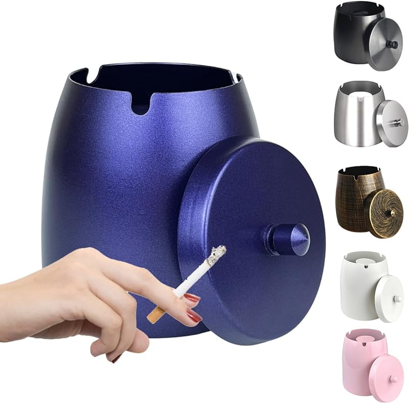 Ash Tray, Large Outdoor Ashtray with Lid, Ashtray for Outside Patio ...