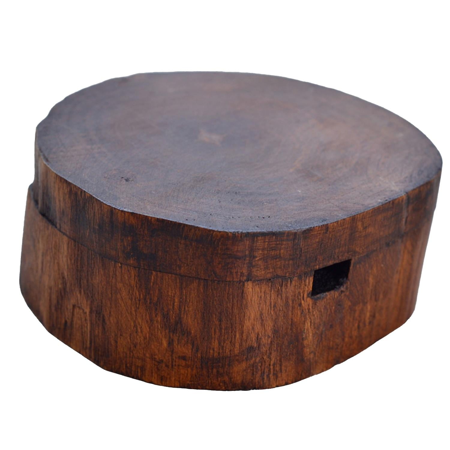 Ash Tray Tree Stump Shape with Lid Wood Art Collection Smoking Ash Tray ...