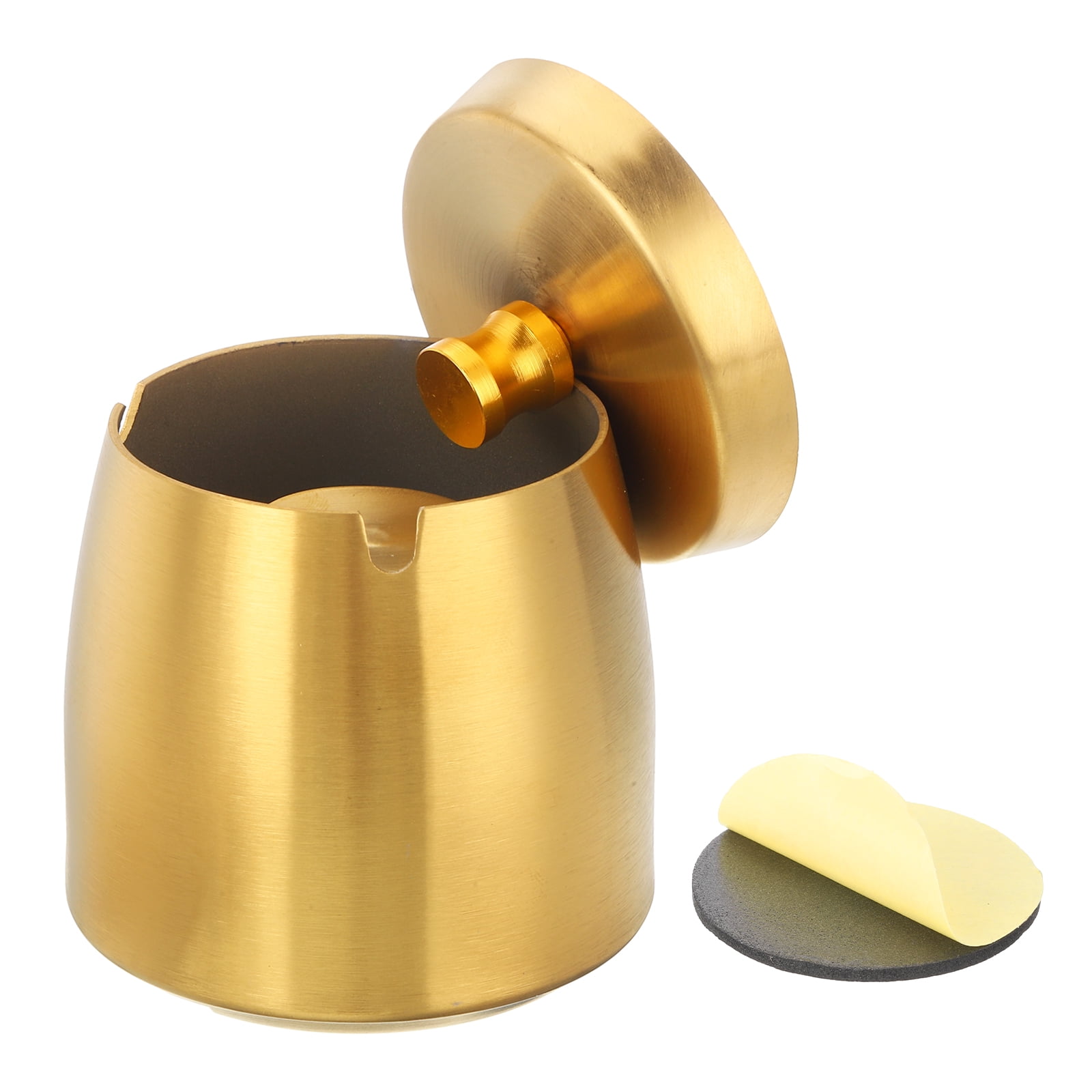 Ash Tray with Lid, Stainless Steel Ash Tray for Home Office Tabletop ...