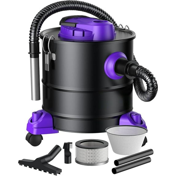 Ash Vacuum for Pellet Stoves: 5.2 Gallon Fireplace Ash Vac with 1200w ...