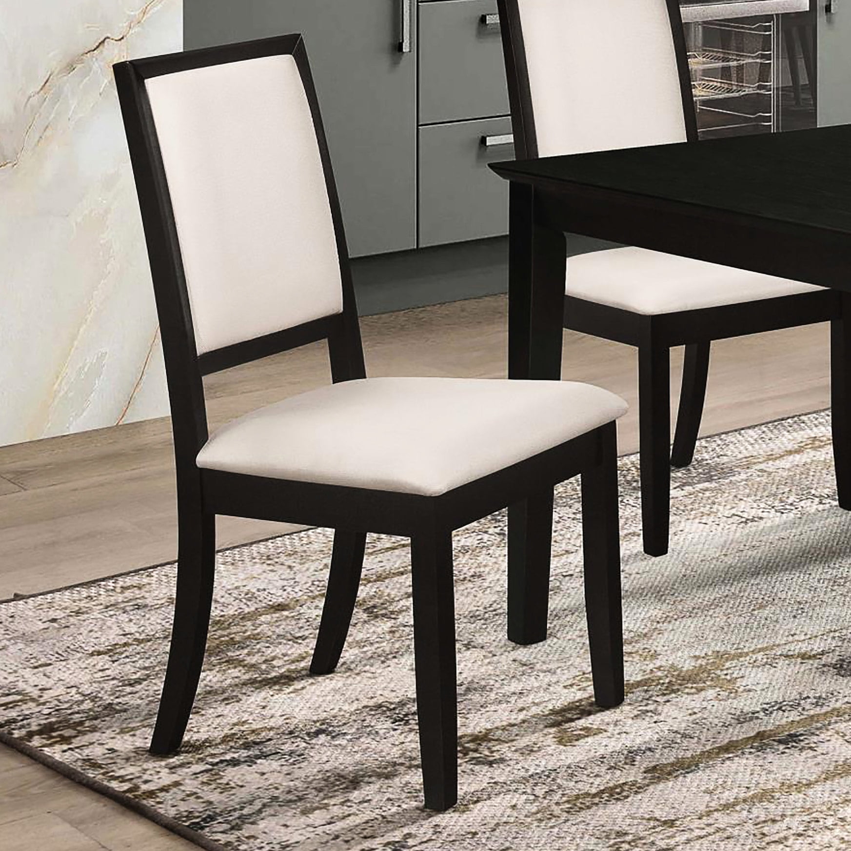 Ash Veneer and Chenille Dining Chairs - Timeless Look for Dining ...