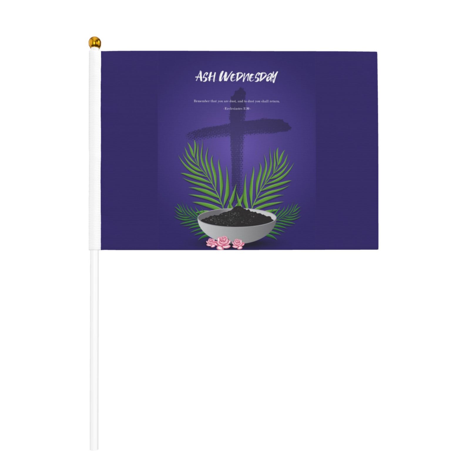 Ash Wednesday Flag Small Mini Hand Held Flags Small Miniature Flags 5 ...