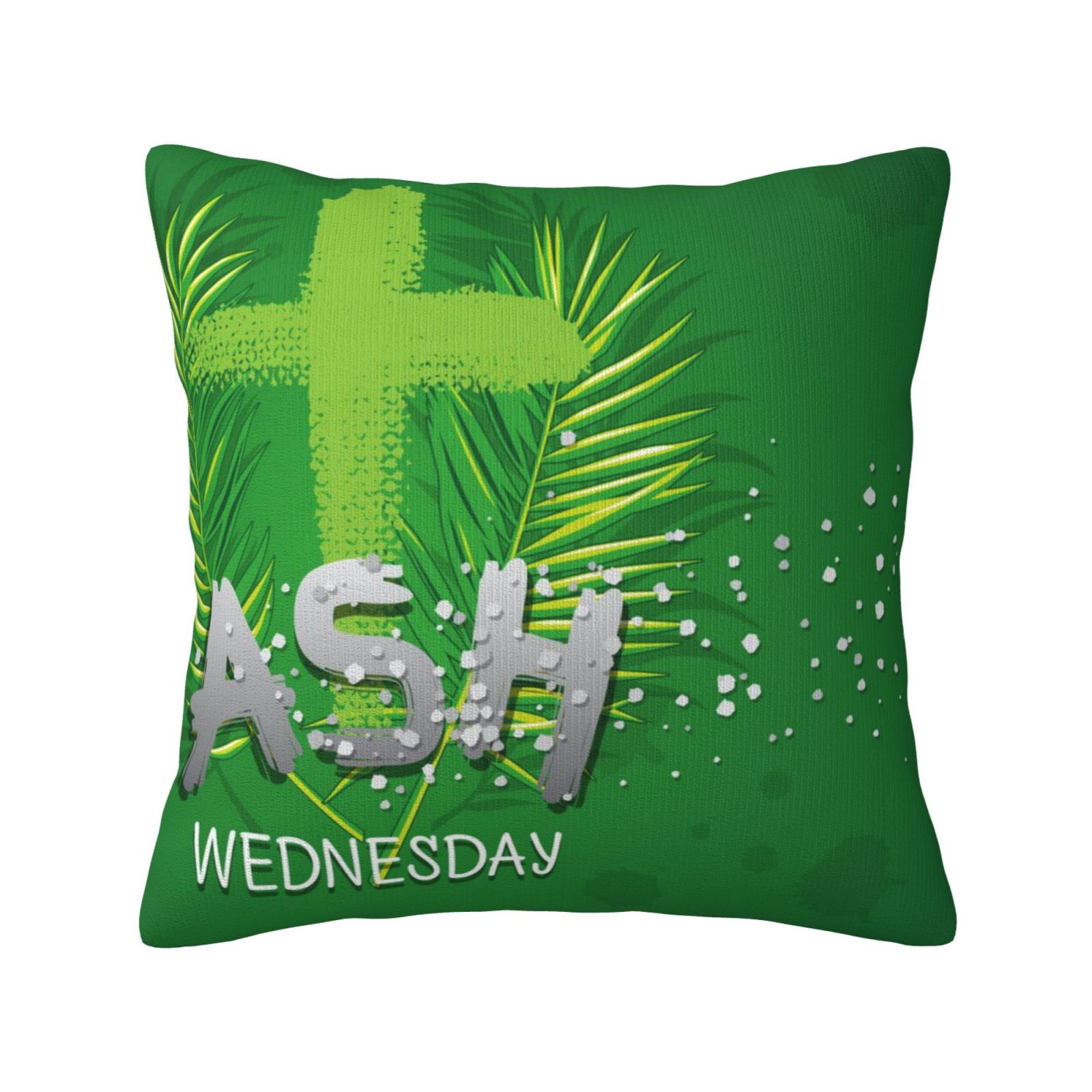 Ash Wednesday Throw Pillows Covers 18 X 18 Square Decorative Pillow ...