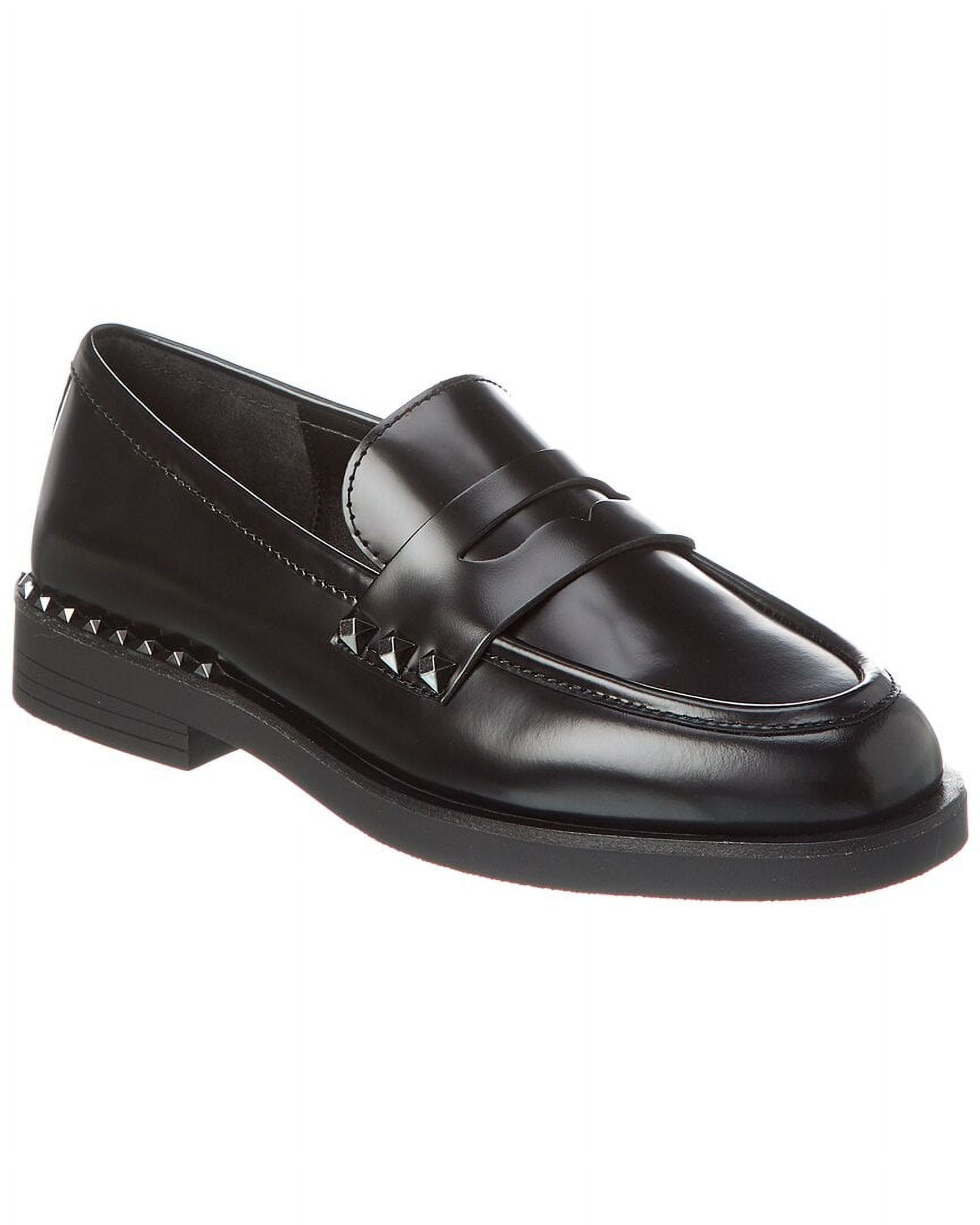Ash Whisper Studs Leather Loafer, 40, Black - Walmart.com